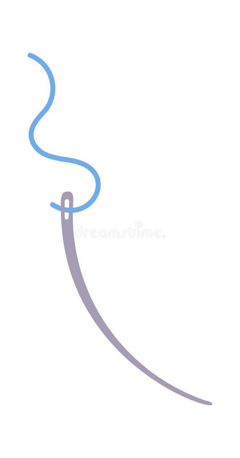 Needle Thread Loop Design Element Stock Vector - Illustration of thread ...