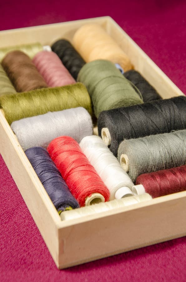 Needle and Thread a Sewing Kit Stock Photo - Image of silk, embroidery ...