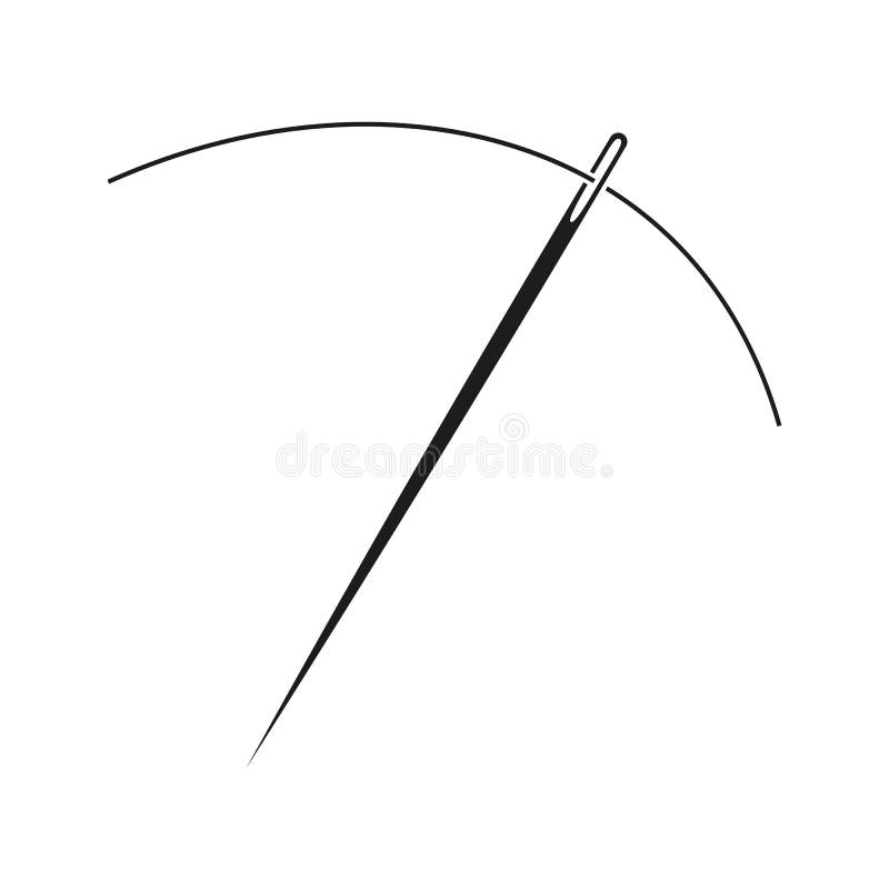 Needle and Thread Vector Modern Icon or Design Element Stock ...