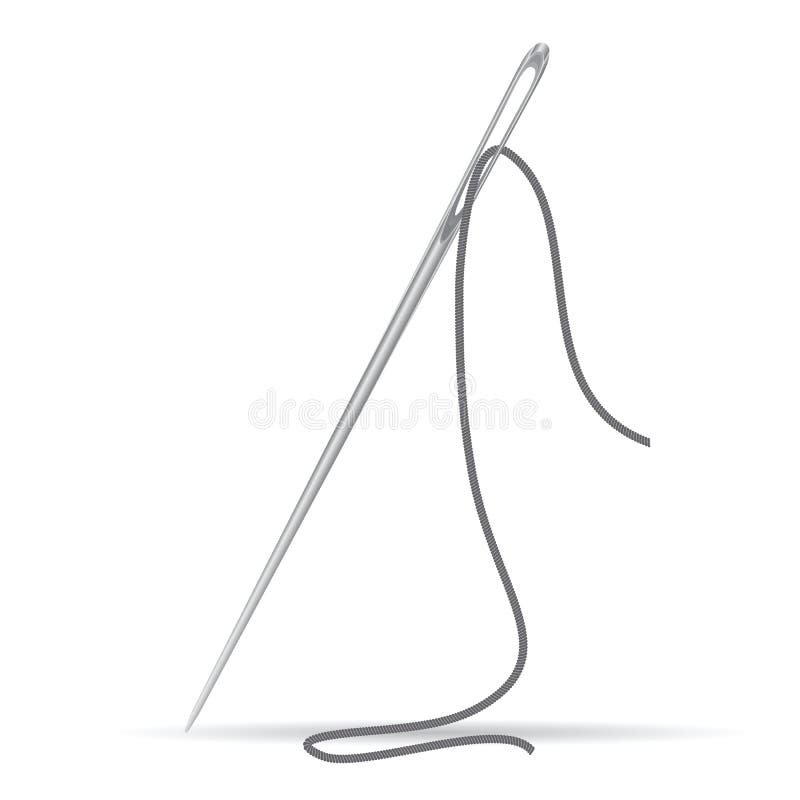 Needle stock vector. Illustration of fabric, isolated - 34558440