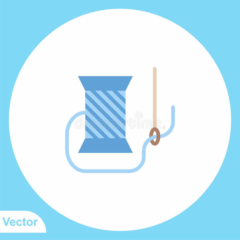 Needle Vector Icon Sign Symbol Stock Illustration - Illustration of ...