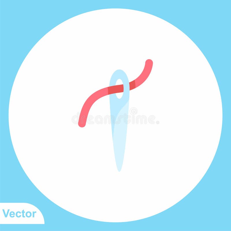 Needle Vector Icon Sign Symbol Stock Illustration - Illustration of ...