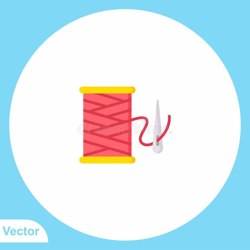 Needle Vector Icon Sign Symbol Stock Illustration - Illustration of ...