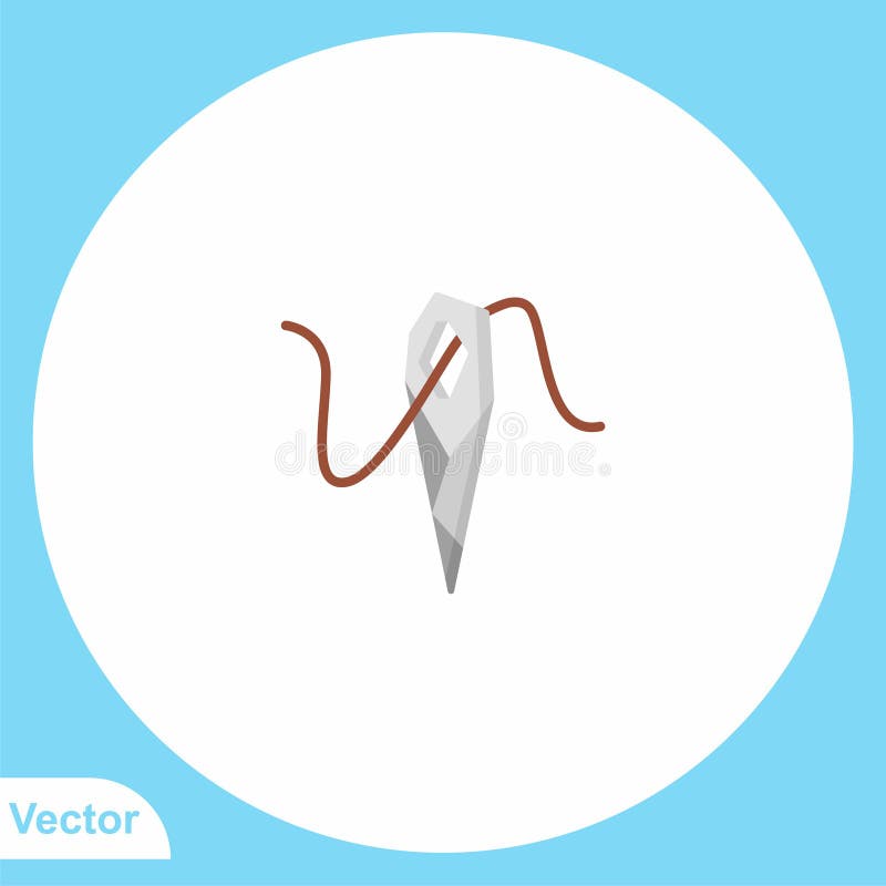 Needle Vector Icon Sign Symbol Stock Illustration - Illustration of ...