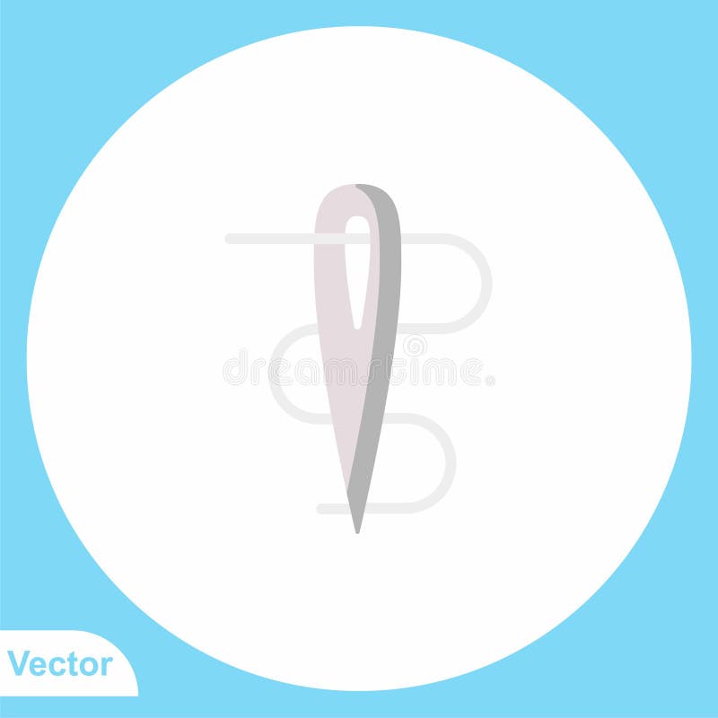 Needle Vector Icon Sign Symbol Stock Illustration - Illustration of ...