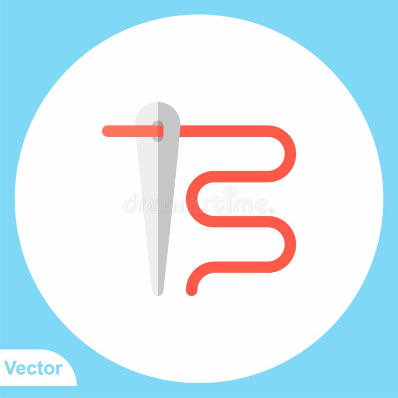 Needle Vector Icon Sign Symbol Stock Illustration - Illustration of ...