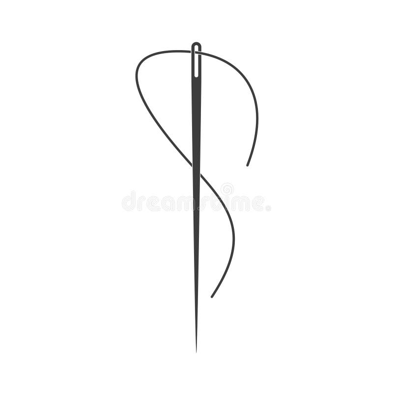 Needle vector icon stock vector. Illustration of needlework - 304321480