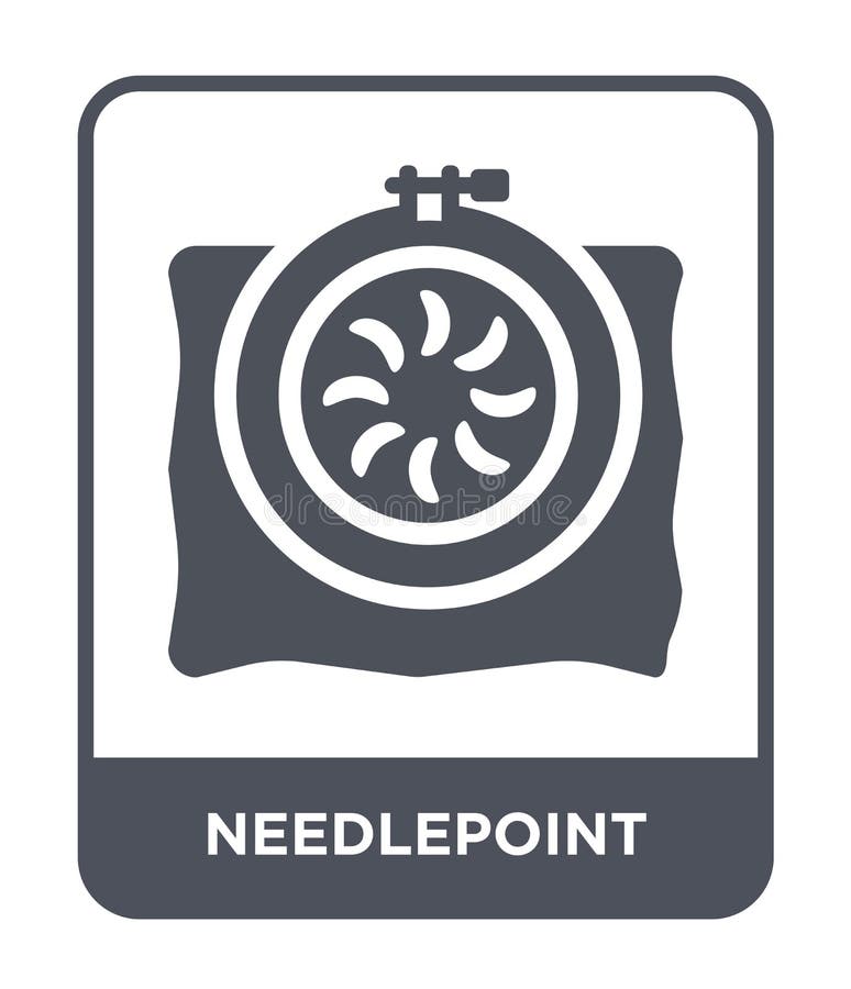 Needlepoint Icon in Trendy Design Style. Needlepoint Icon Isolated on ...