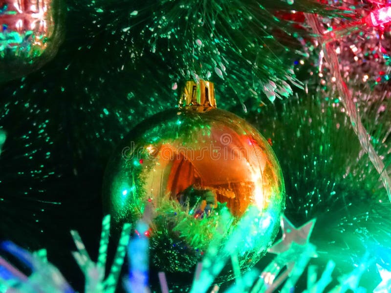 Reflections of Light and Reflection in a Glossy Orb Stock Image - Image ...