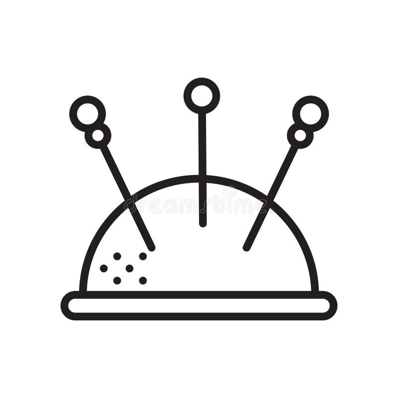 Needles Icon Vector Sign and Symbol Isolated on White Background ...