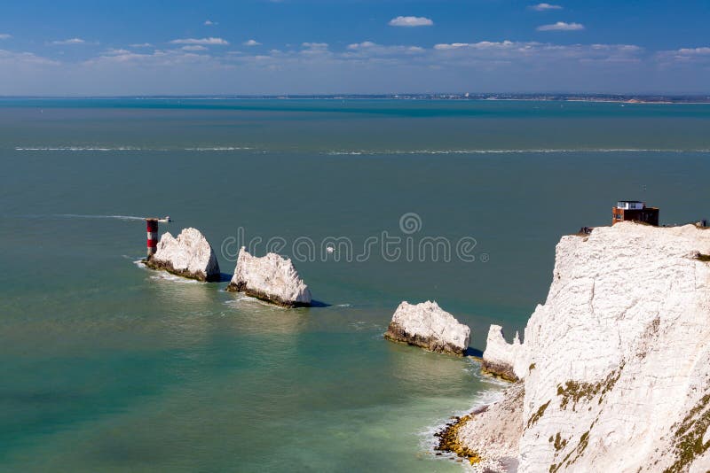 The Needles Isle of Wight England UK Stock Photo - Image of ocean ...