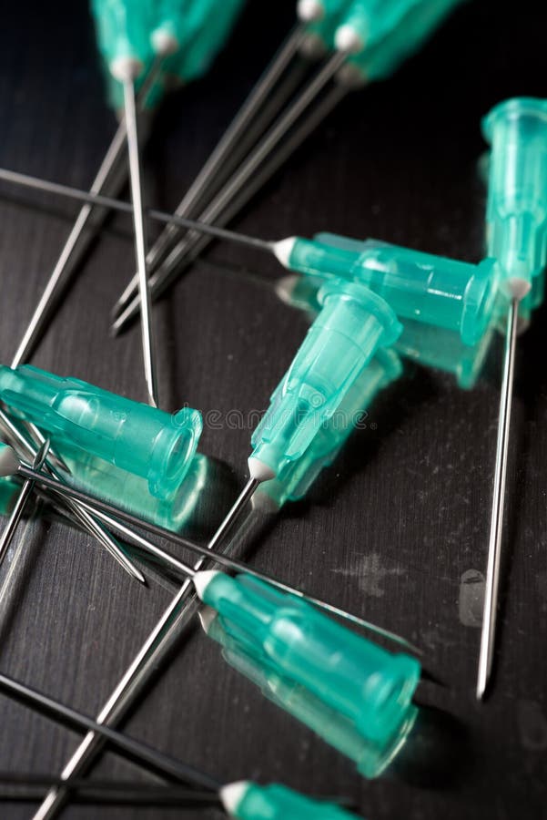 Needles for syringe stock photo. Image of liquid, healthcare - 165050376