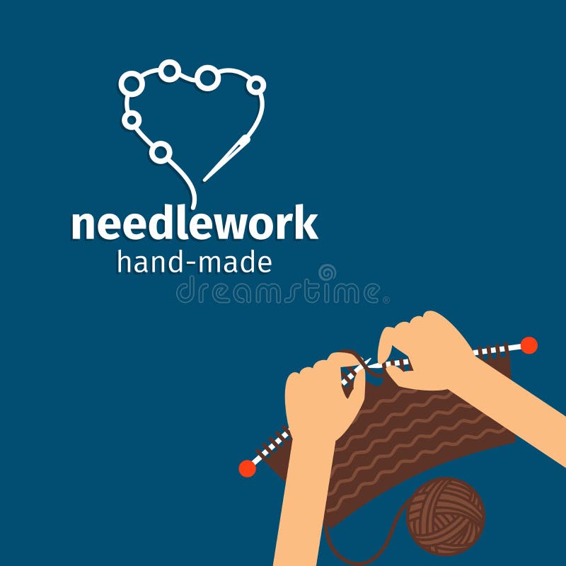 Needlework kids handmade stock vector. Illustration of handmade - 78780669