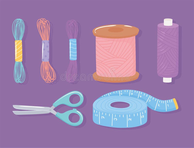 Scissors Measuring Tape Stock Illustrations – 516 Scissors Measuring ...