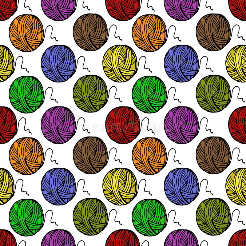 2759 Needlework, Seamless Pattern, Vector Illustration, Materials for ...