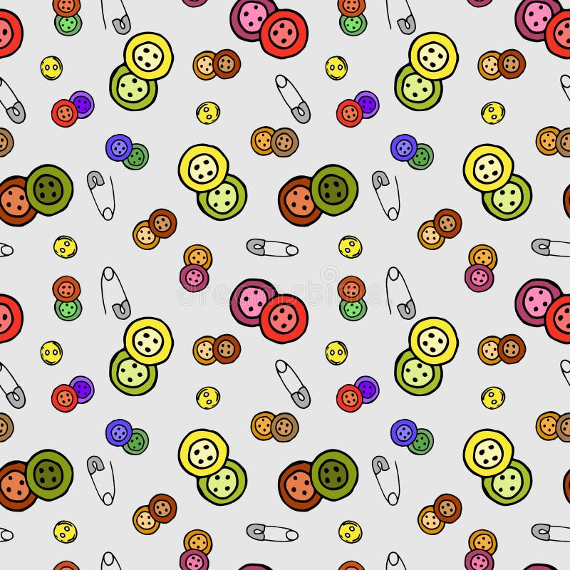 2761 Needlework, Seamless Pattern, Vector Illustration, Materials for ...