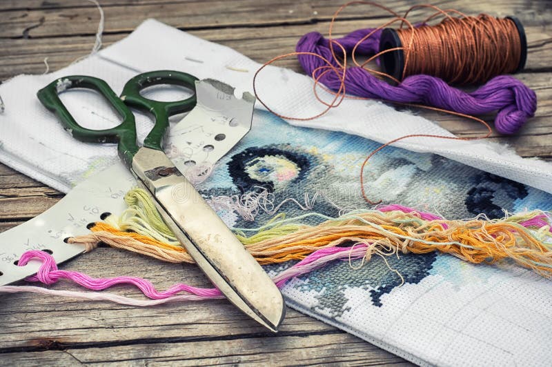 Needlework stock photo. Image of hobby, fashion, clothing - 59217838