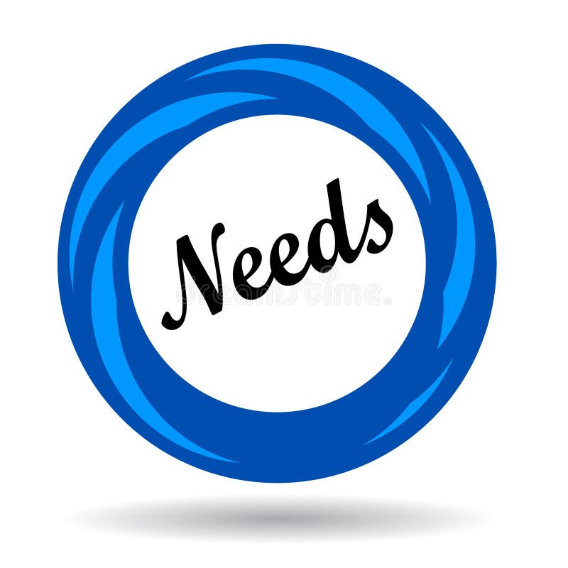 Needs colorful icon stock illustration. Illustration of offer - 119621216