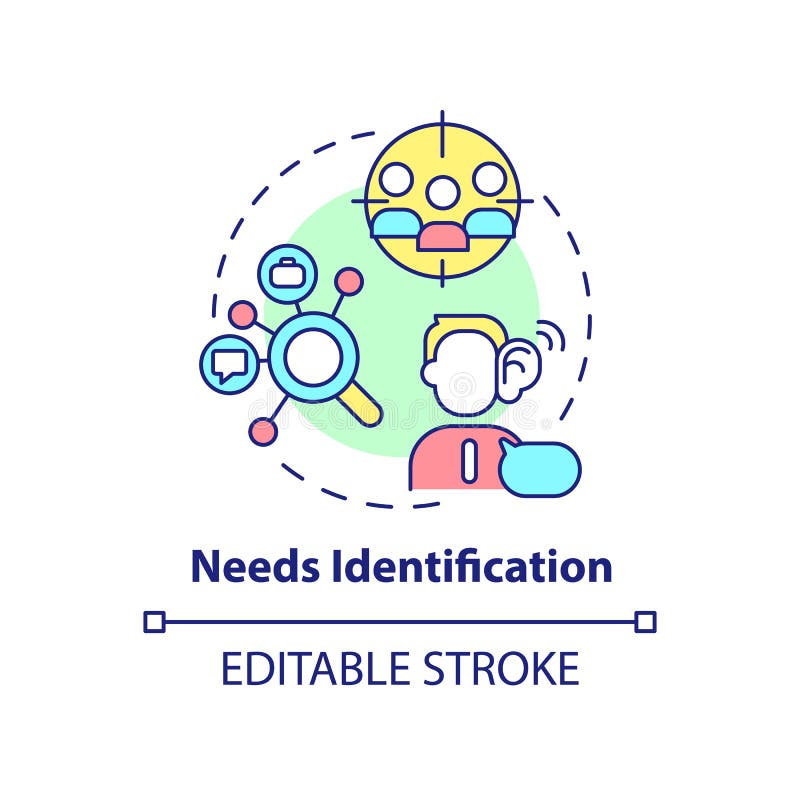 Needs Identification Concept Icon Stock Vector - Illustration of ...
