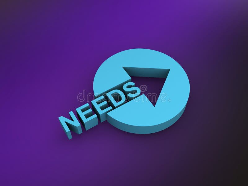Needs Word Direction on Purple Stock Illustration - Illustration of ...