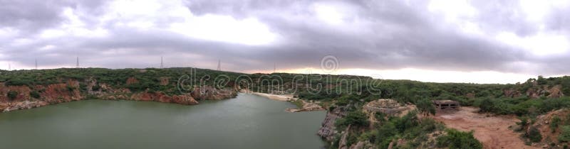 Neeli Jheel in the the Asola Bhatti Wildlife Sanctuary Stock Image ...