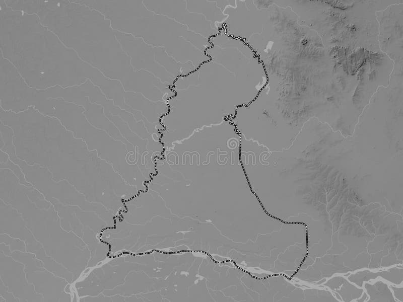 Neembucu, Paraguay. Grayscale. No Legend Stock Illustration ...