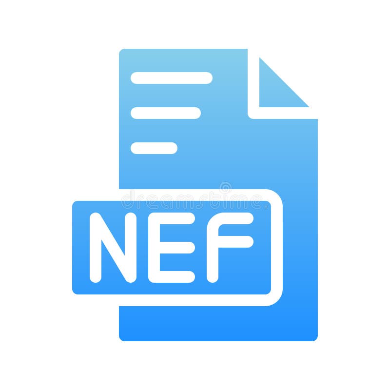 Nef Document Format Icons. Symbol Extension with a Stylish and Dynamic ...