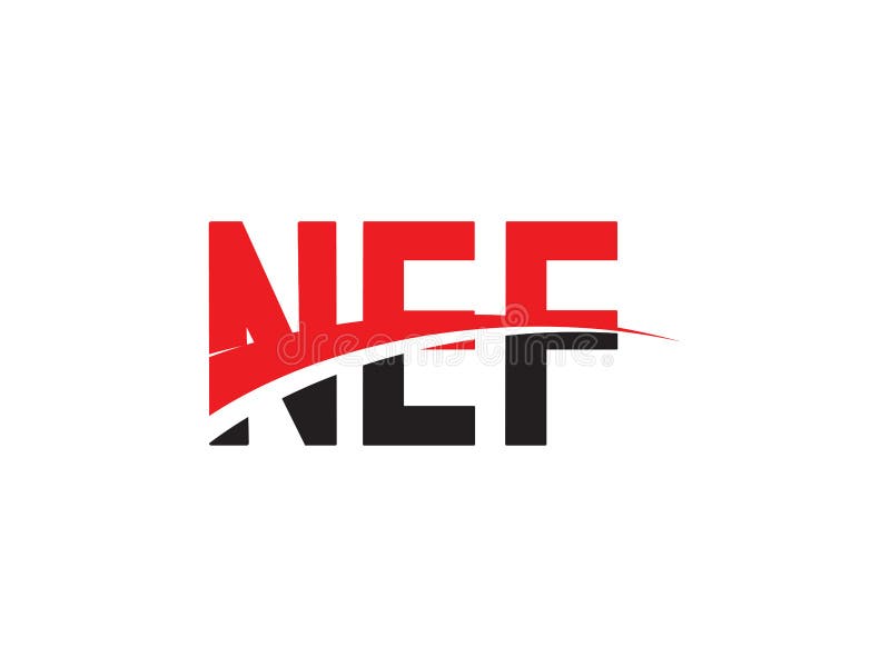 NEF Letter Initial Logo Design Vector Illustration Stock Vector ...
