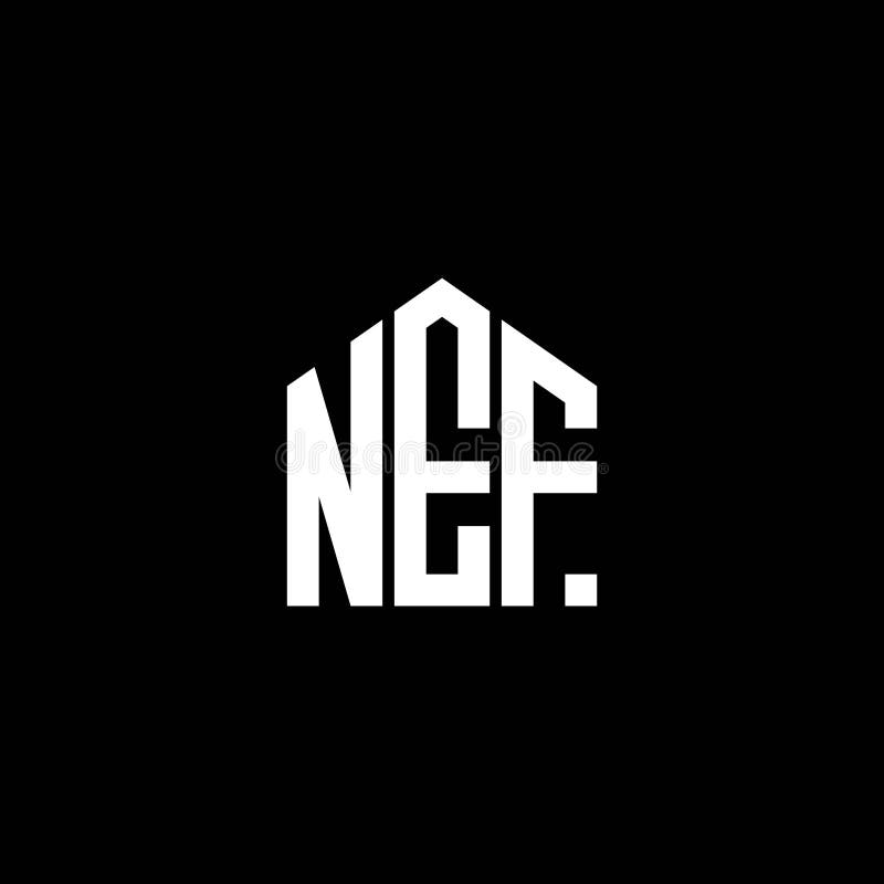 NEF Letter Logo Design on BLACK Background. NEF Creative Initials ...