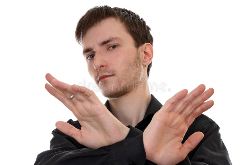 Negação foto de stock. Imagem de entalhe, adolescente - 18675474