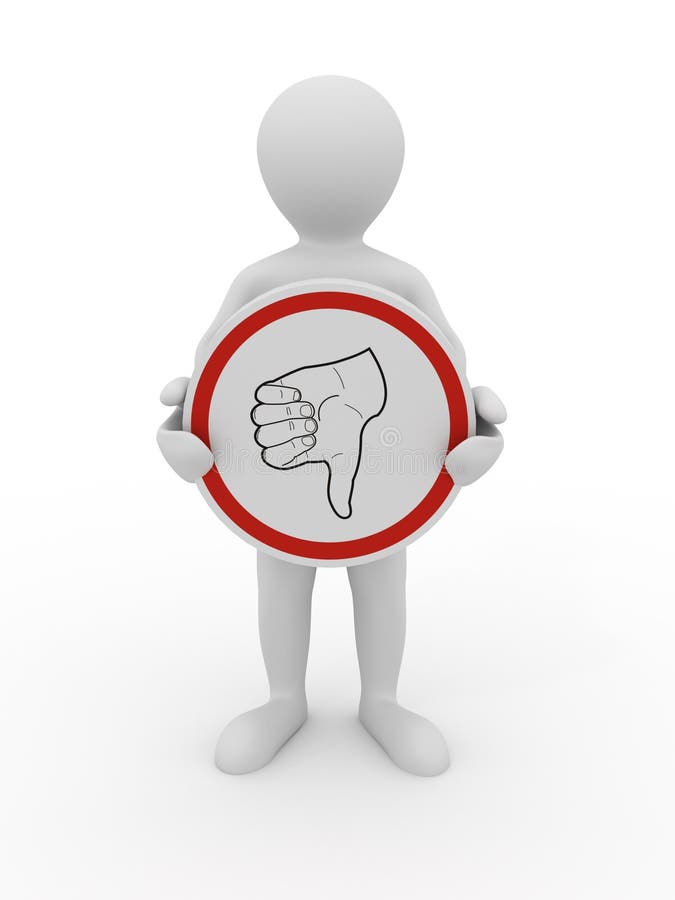 Negatief teken stock illustratie. Illustration of mislukking - 12067551