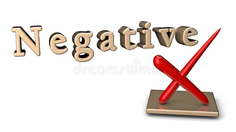 Negatief teken stock illustratie. Illustration of potlood - 43133300