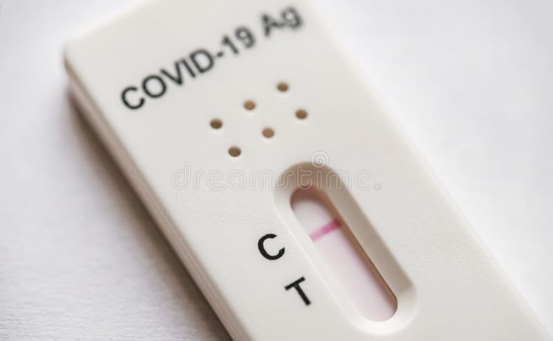 Negative Antigen Rapid Test Stock Image - Image of antibody, medical ...