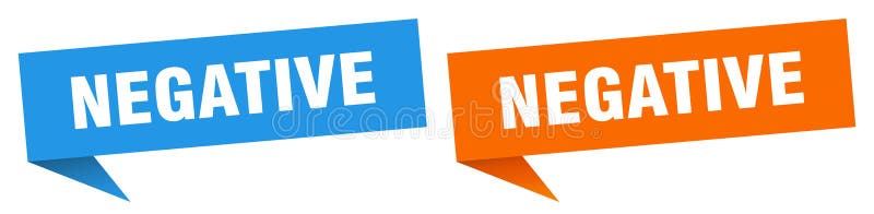 Negative Banner. Negative Speech Bubble Label Set Stock Vector ...