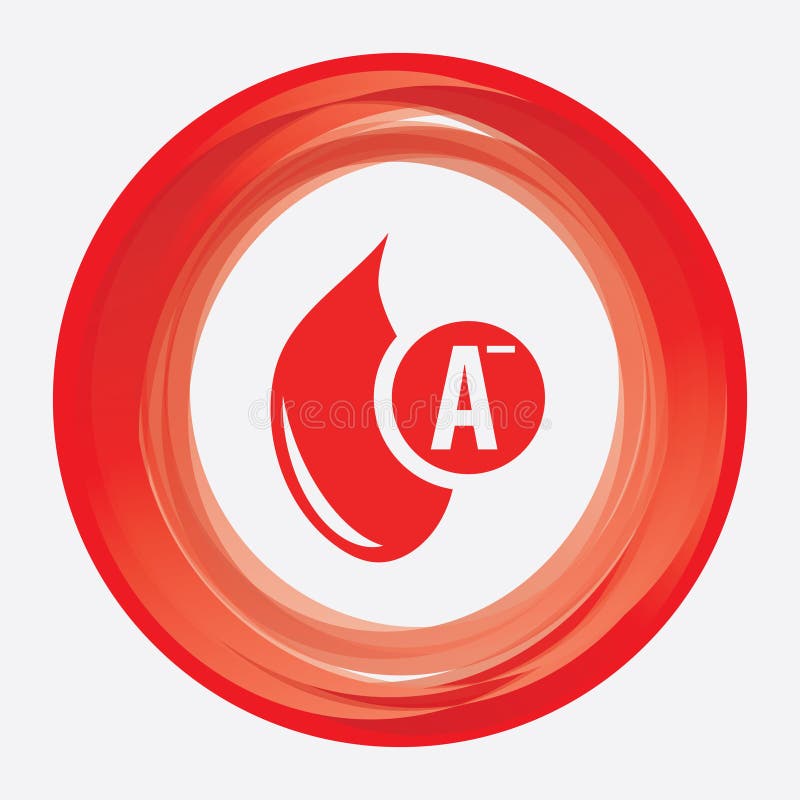 A Negative Blood Group. Vector Illustration Decorative Design Stock ...