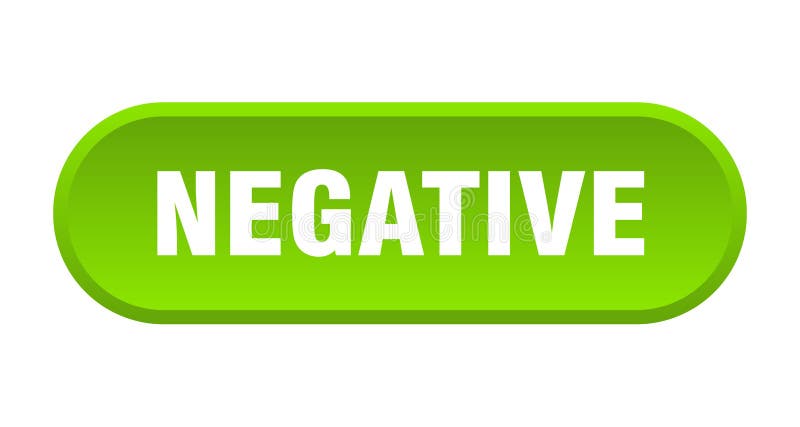 Negative button stock vector. Illustration of sticker - 196830317