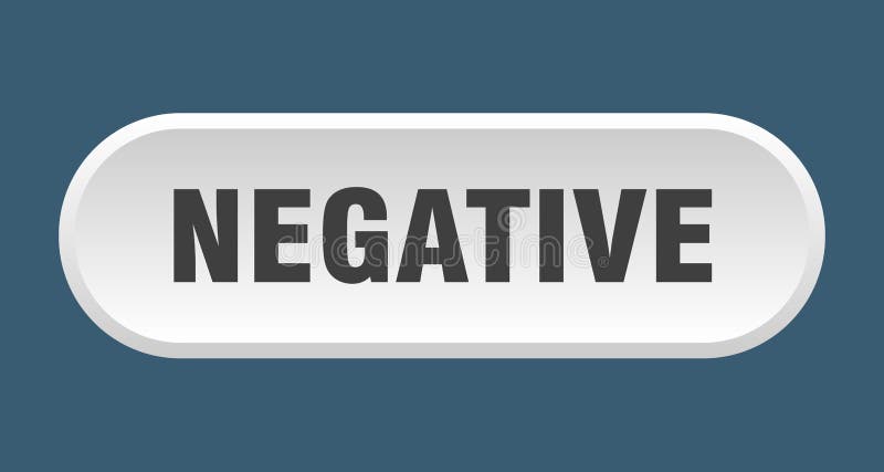 Negative badge stock vector. Illustration of button, white - 98198776