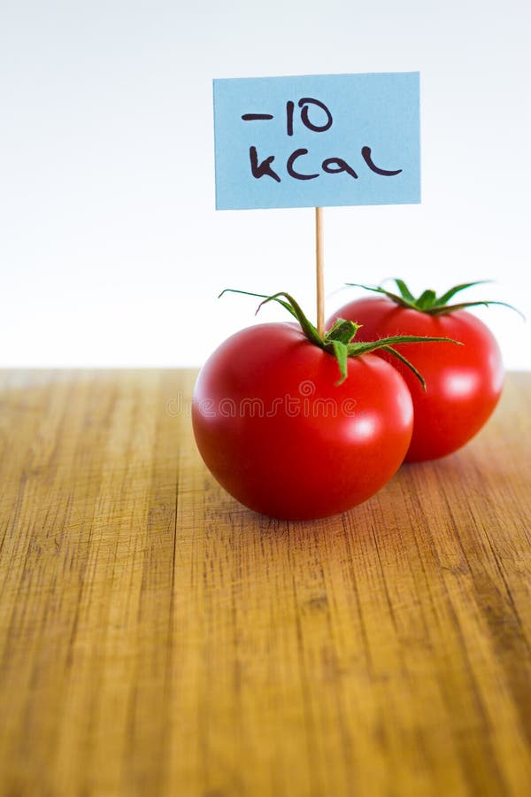 Negative-calories Food, Tomato on a Cutting Board Stock Image - Image ...