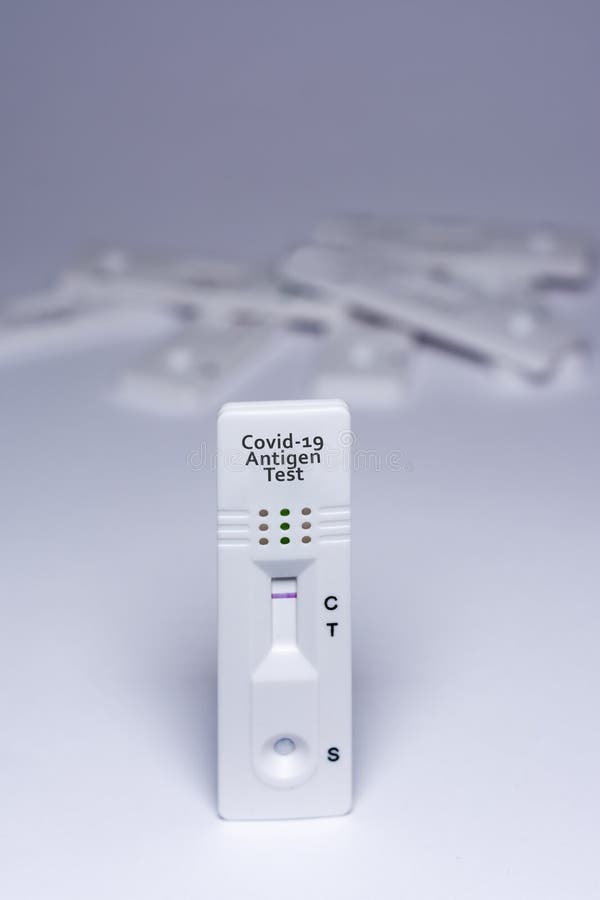 Negative Coronavirus Antigen Test Stock Photo - Image of covid, covid19 ...