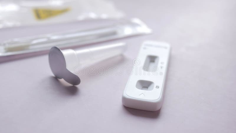 Negative Covid-19 Test Kit on Table Stock Video - Video of protective ...