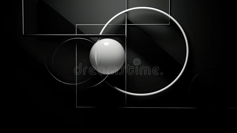 Negative Dark Abstract Shapes Stock Illustration - Illustration of ...