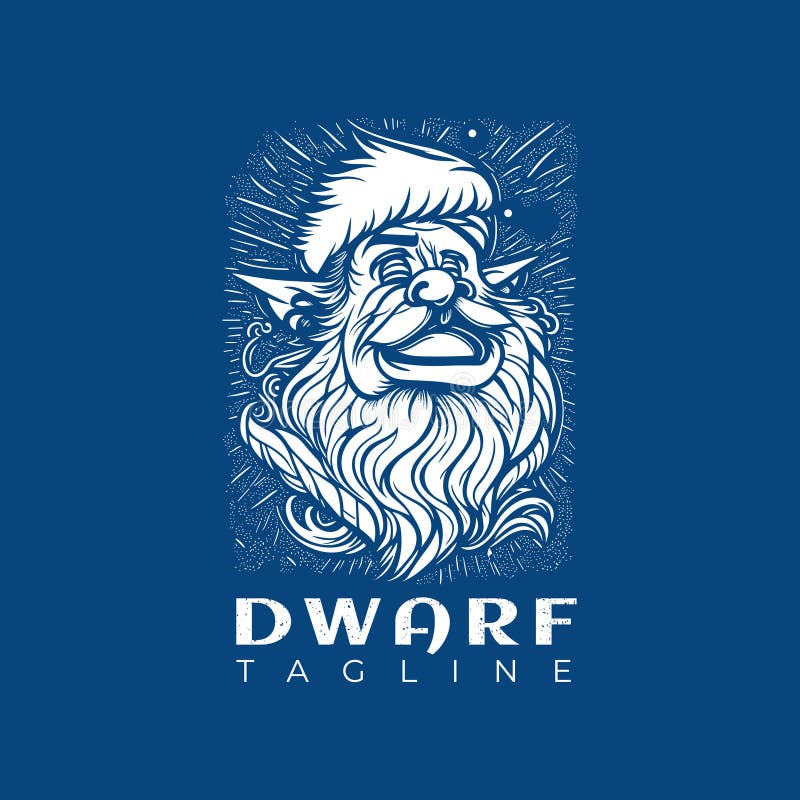 Negative Dwarf Logo Design Vector Illustration Template Idea Stock ...