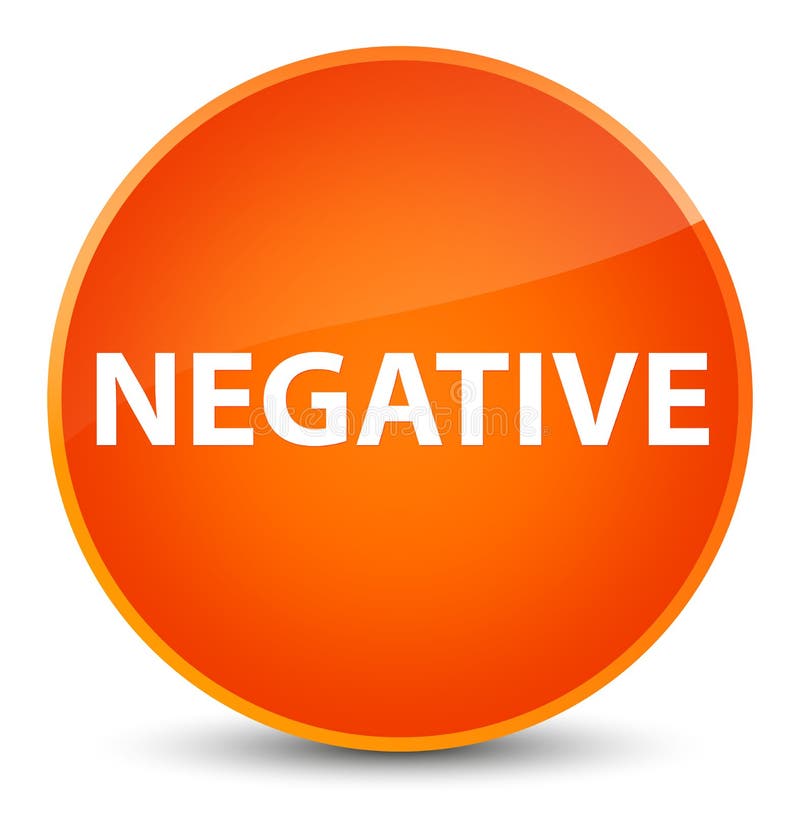 Negative Elegant Orange Round Button Stock Illustration - Illustration ...