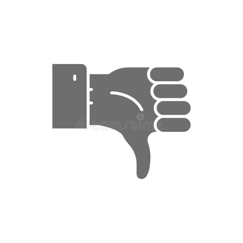 Thumb Down Icon Grey Stock Illustrations – 143 Thumb Down Icon Grey ...