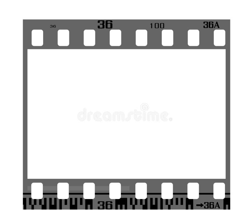 Negative film frame stock vector. Illustration of reel - 14033771