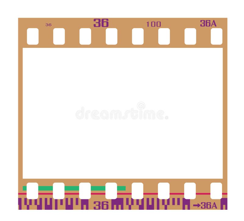 Negative film frame stock vector. Illustration of reel - 14033771