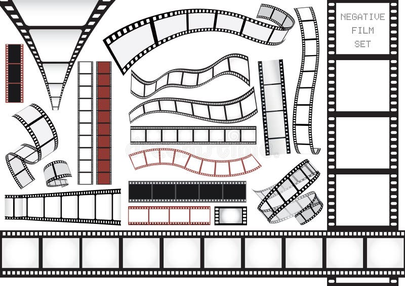 Negative film set stock vector. Illustration of mixed - 52092660