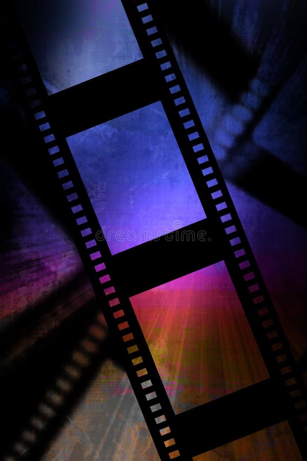 Negative film strip stock illustration. Illustration of hollywood - 4050311