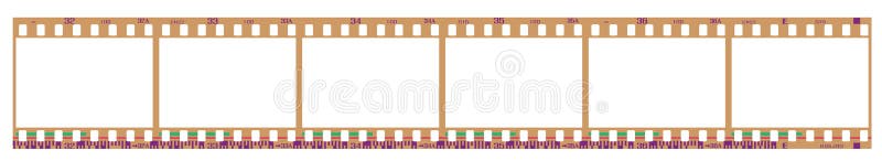 Negative filmstrip frames stock vector. Illustration of negatives ...