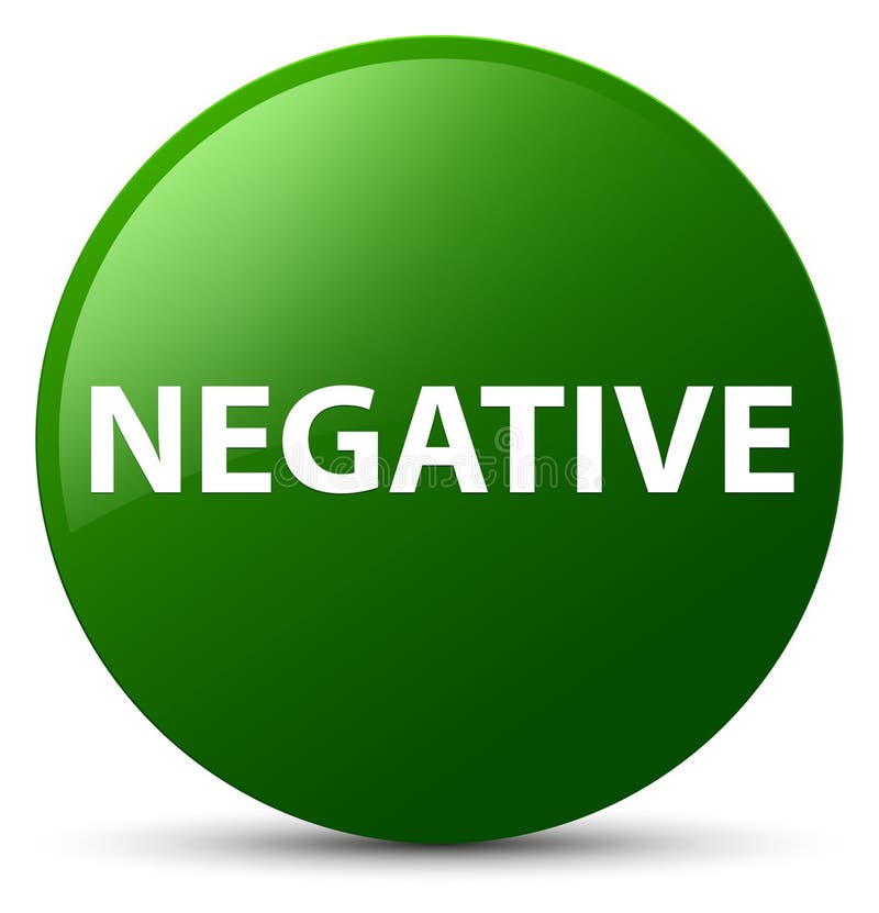 Negative Green Round Button Stock Illustration - Illustration of veto ...